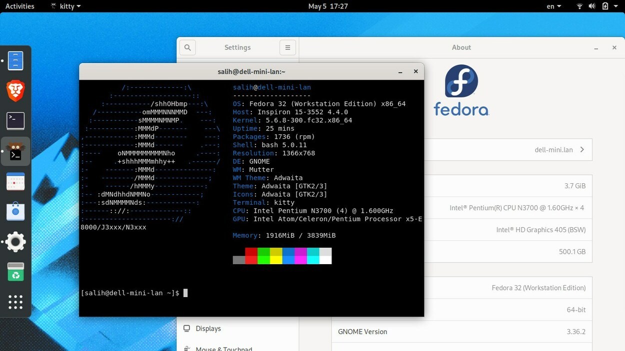 Fedora 32 | Εμπειρία από pure GNOME – Cerebrux