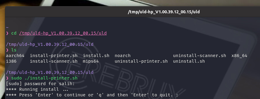 HP Laser 107w | Σύνδεση σε Linux – Cerebrux